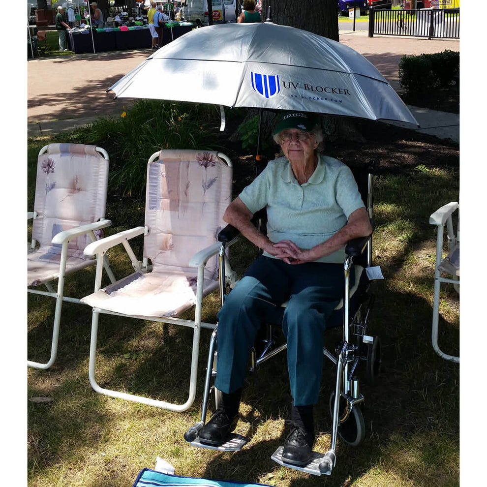Umbrella Holder for Stroller, Chair or Wheelchair | UV-Blocker